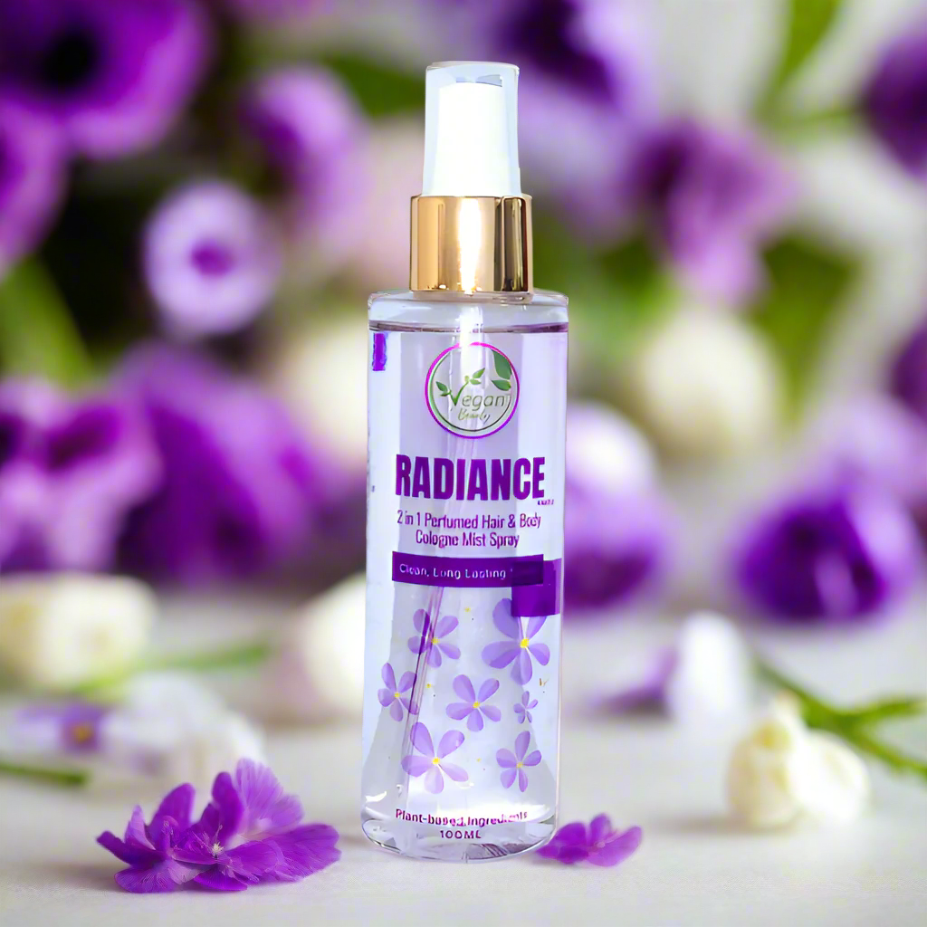 Vegan Beauty Radiance 2 in 1 Perfumed Hair & Body Cologne Mist Spray ...