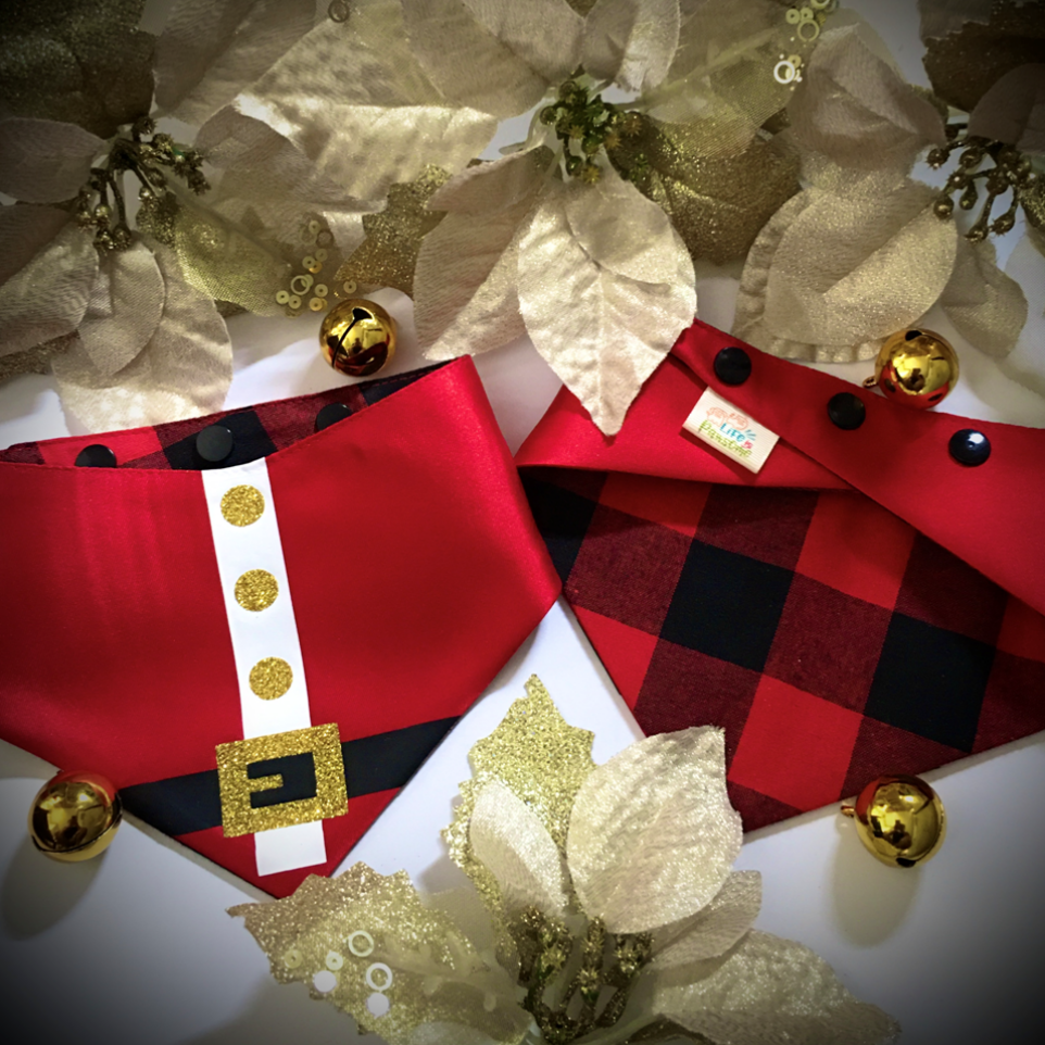 Life is Pawsome Santa & Elf Pet Bandana – The Good Store PH
